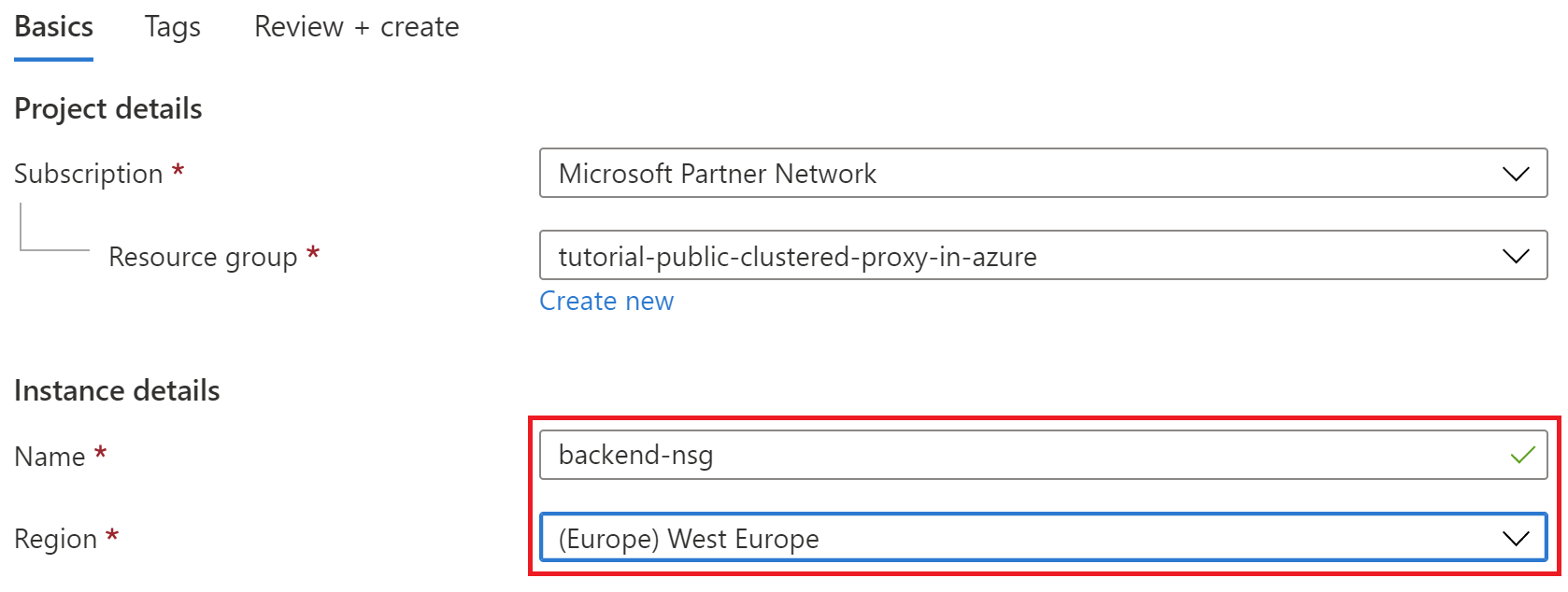Backend Virtual Machines - Web Filtering Proxy