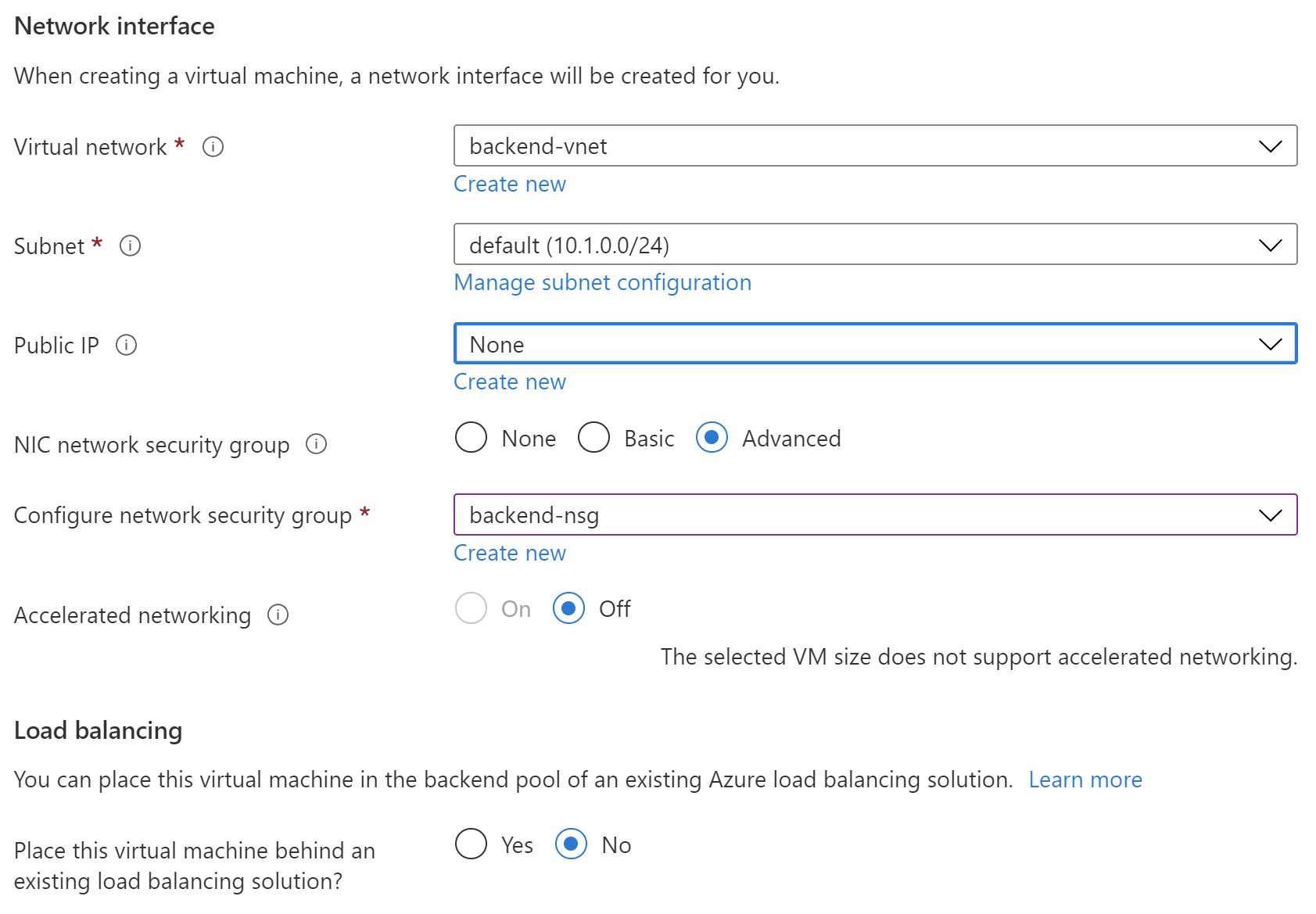 Backend Virtual Machines - Web Filtering Proxy