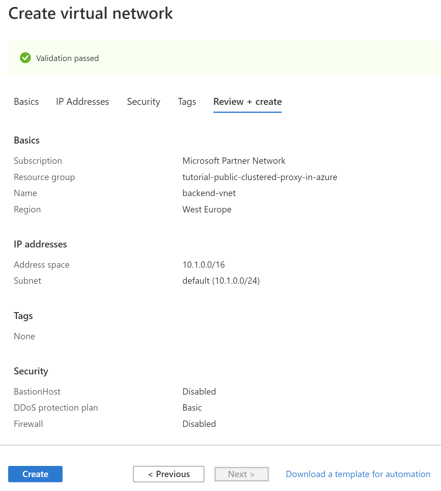 Backend Virtual Machines - Web Filtering Proxy