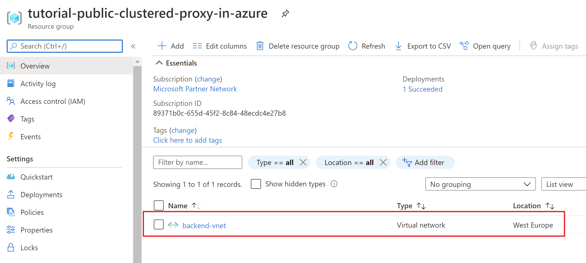 Backend Virtual Machines - Web Filtering Proxy
